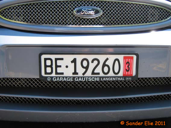 €uroplates License Plates | Europe | Switzerland | Bern
