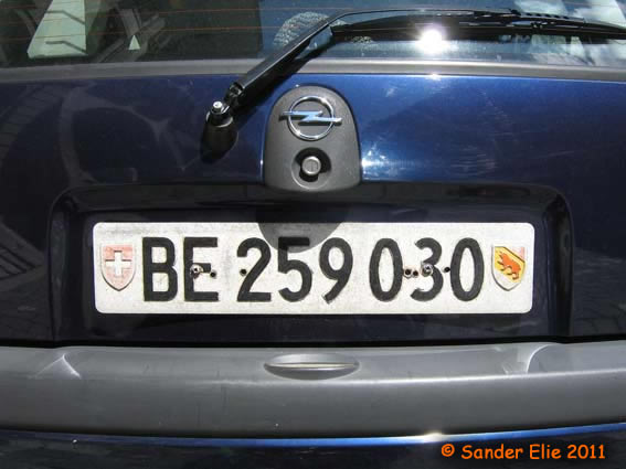 €uroplates License Plates | Europe | Switzerland | Bern