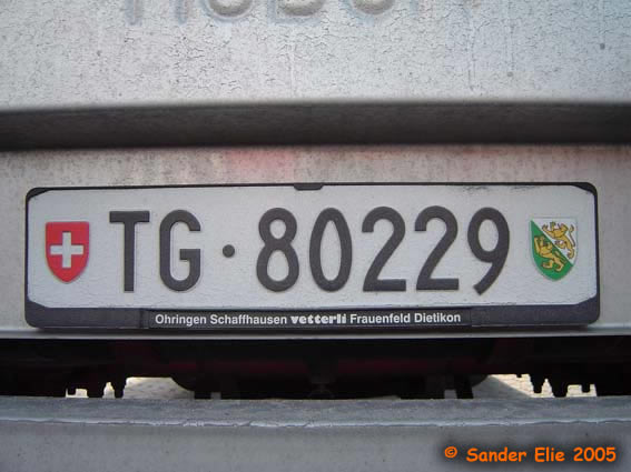 €uroplates License Plates | Europe | Switzerland | Thurgau