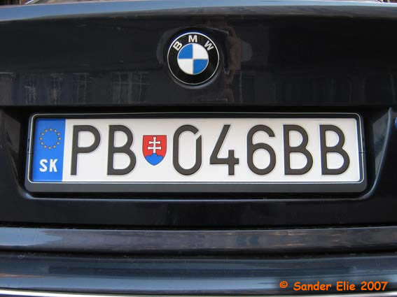€uroplates License Plates | Europe | Slovakia