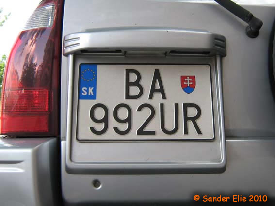 €uroplates License Plates | Europe | Slovakia