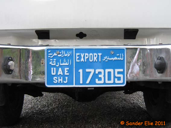 €uroplates License Plates | Middle-East | United Arab Emirates | Sharjah